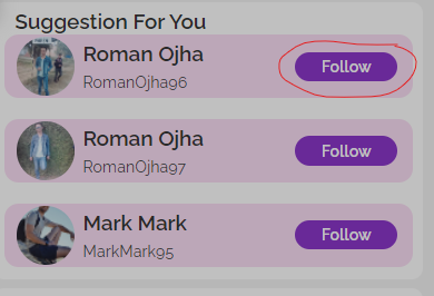 Need to implement Follow feature from Suggestion components · Issue #50 · roman-ojha/social · GitHub