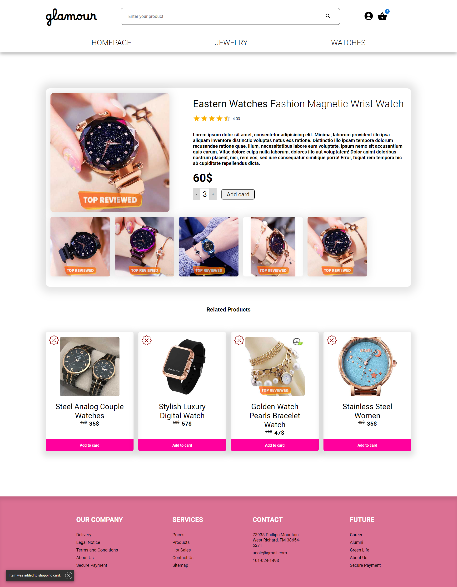 GitHub - korayctn/e-commerce-website-glamour: Beauty accessories commercial website called glamour