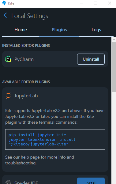 Problems with kite for Juypterlab · Issue #474 · kiteco/issue-tracker · GitHub