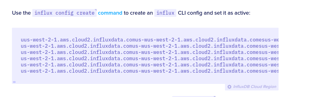 All code snippets change from useful information to weird text · Issue #4261 · influxdata/docs ...
