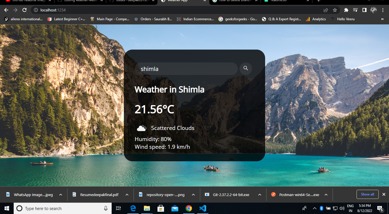 GitHub - deepakco1924/weather-website-using-Real-time-API: In this ...