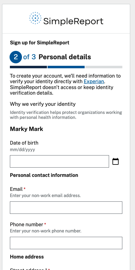 Sign up page title is not meaningful · Issue #4000 · CDCgov/prime-simplereport · GitHub