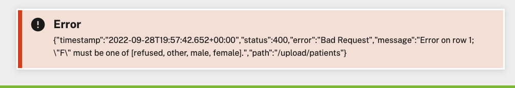 Clean up error messages on the patient bulk uploader · Issue #4373 · CDCgov/prime-simplereport ...