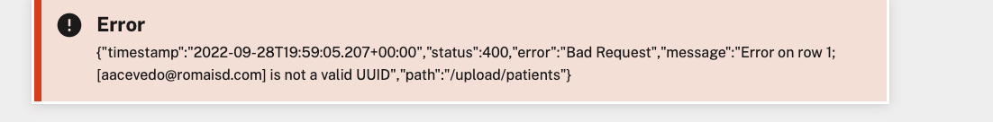 Clean up error messages on the patient bulk uploader · Issue #4373 · CDCgov/prime-simplereport ...