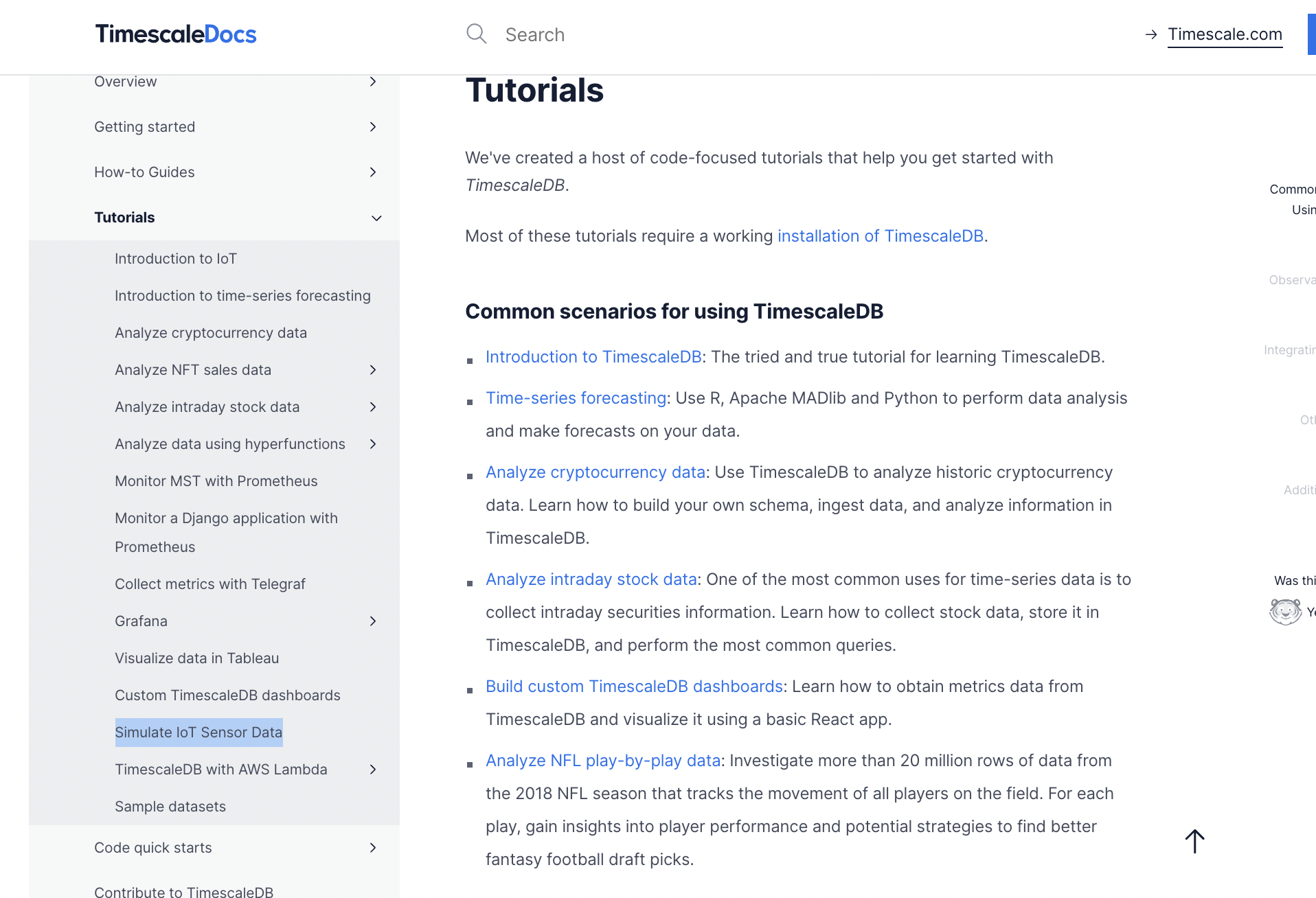 [Content Bug] Menu title/sentence case inconsistencies. · Issue #674 · timescale/docs · GitHub