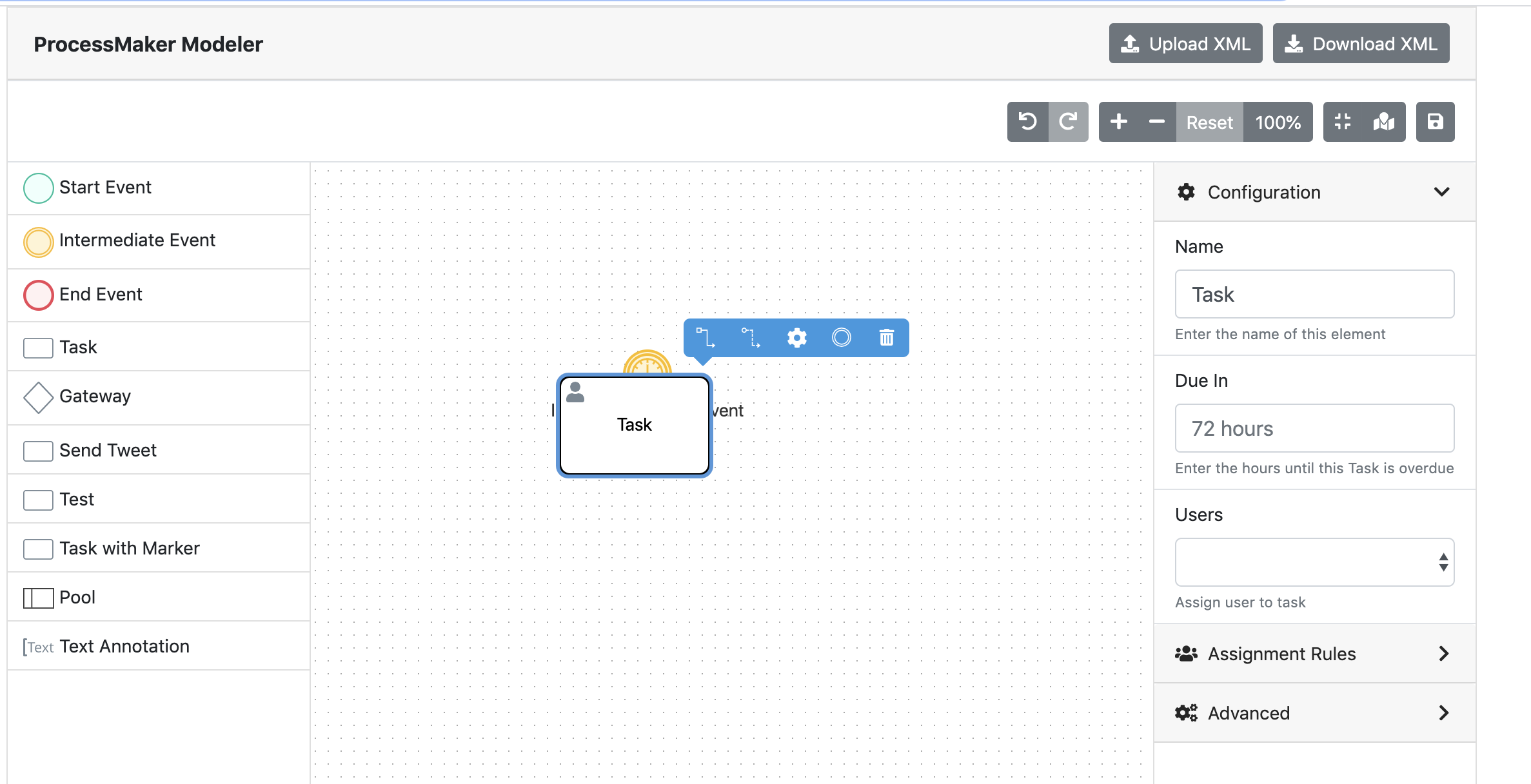 Can not attach intermediate events as boundary · Issue #1106 · ProcessMaker/modeler · GitHub