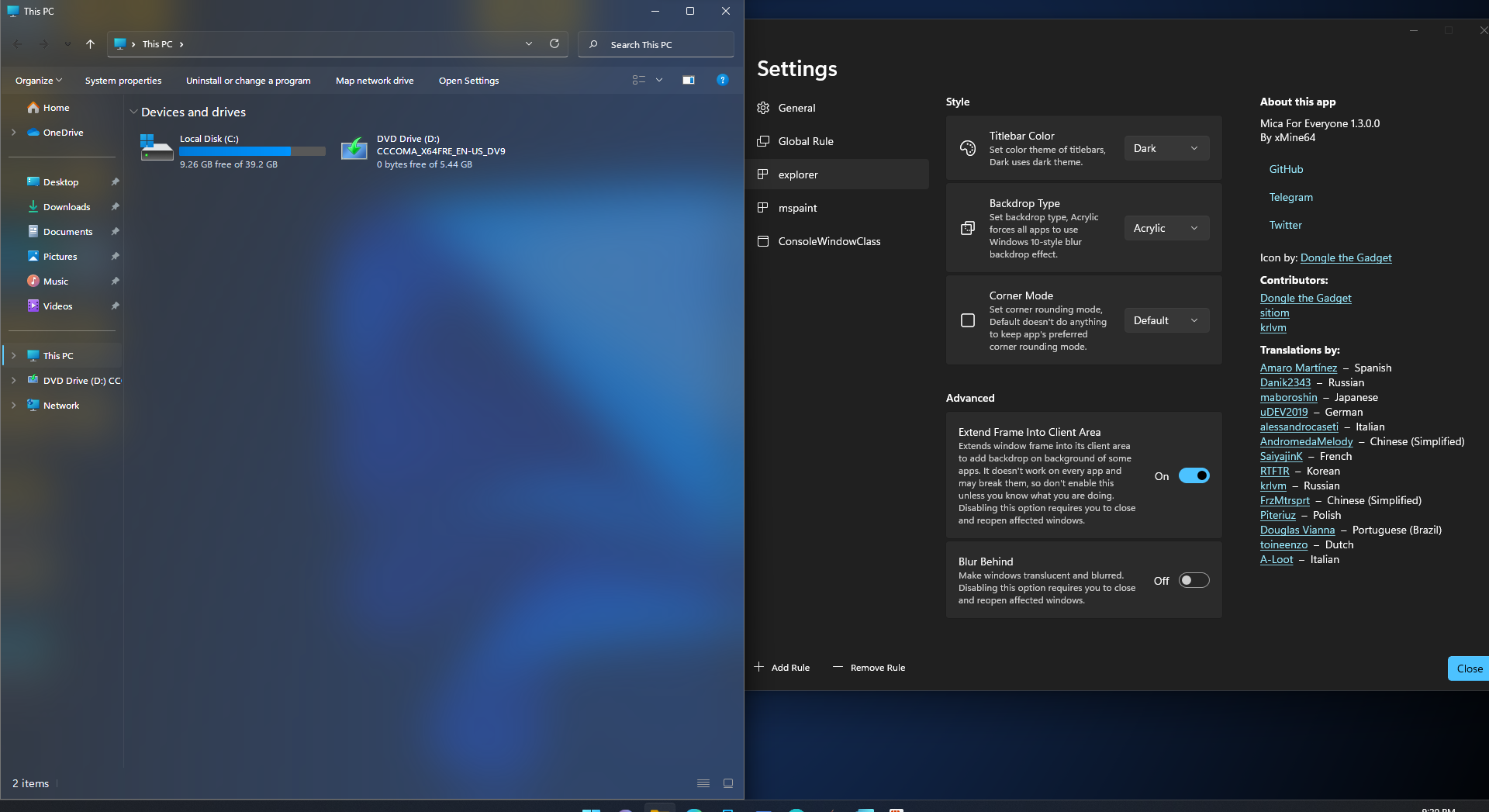 [Feature] Support Glass-like Acrylic Blur · Issue #42 · Maplespe ...