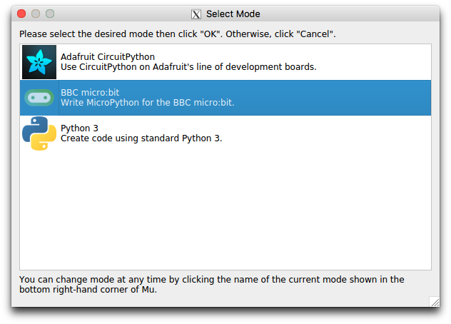 Missing OK and Cancel buttons in select mode dialog · Issue #297 · mu ...
