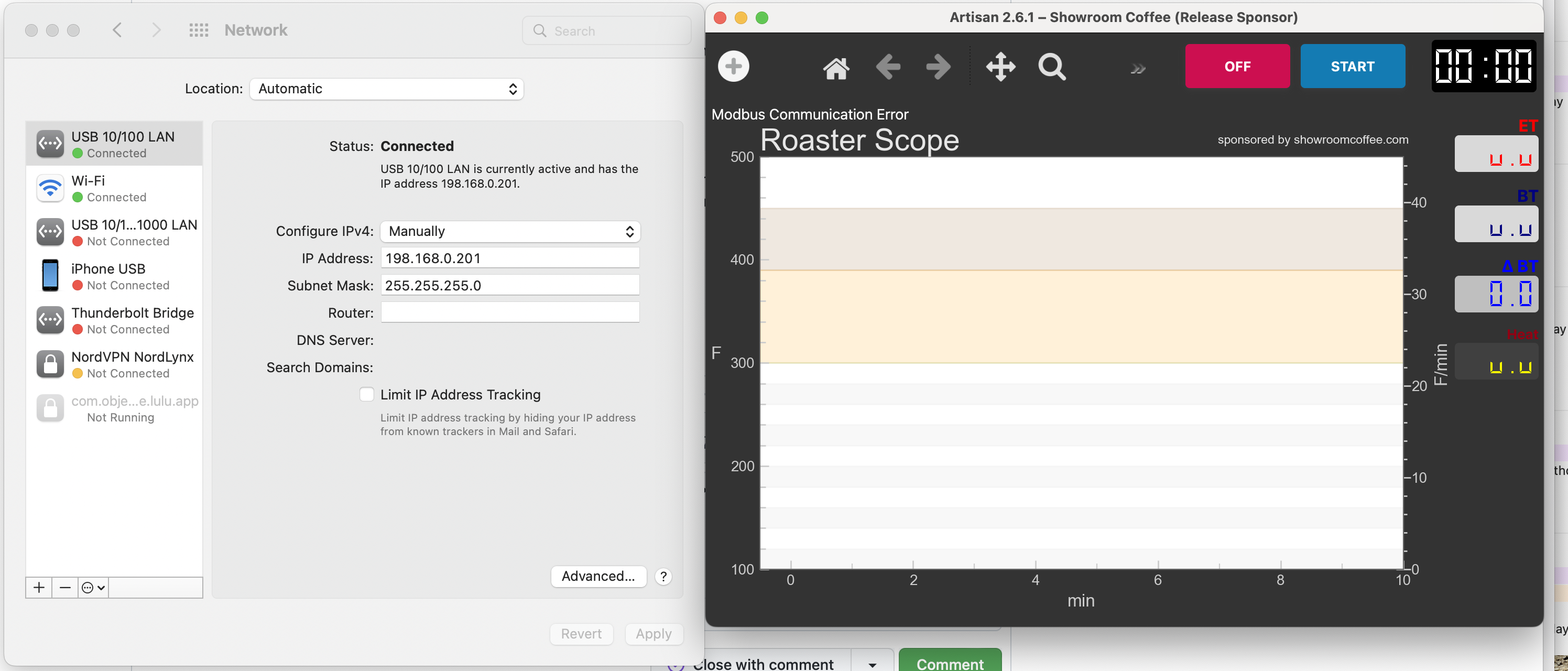 Typhoon 5kg roaster on M1 Apple Macbook - modbus communication Error · Issue #969 · artisan ...