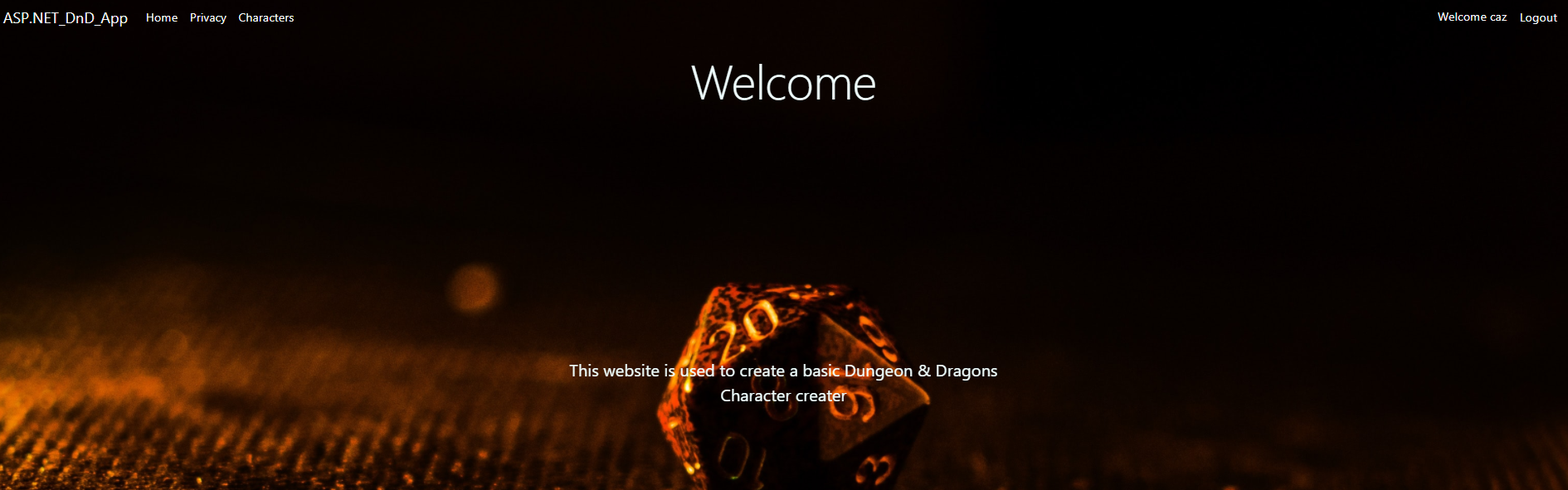 GitHub - cloverspark/ASP.NET-DnD-App