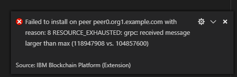 Failed to install - grpc: received message is larger than max · Issue #3 · horeaporutiu ...