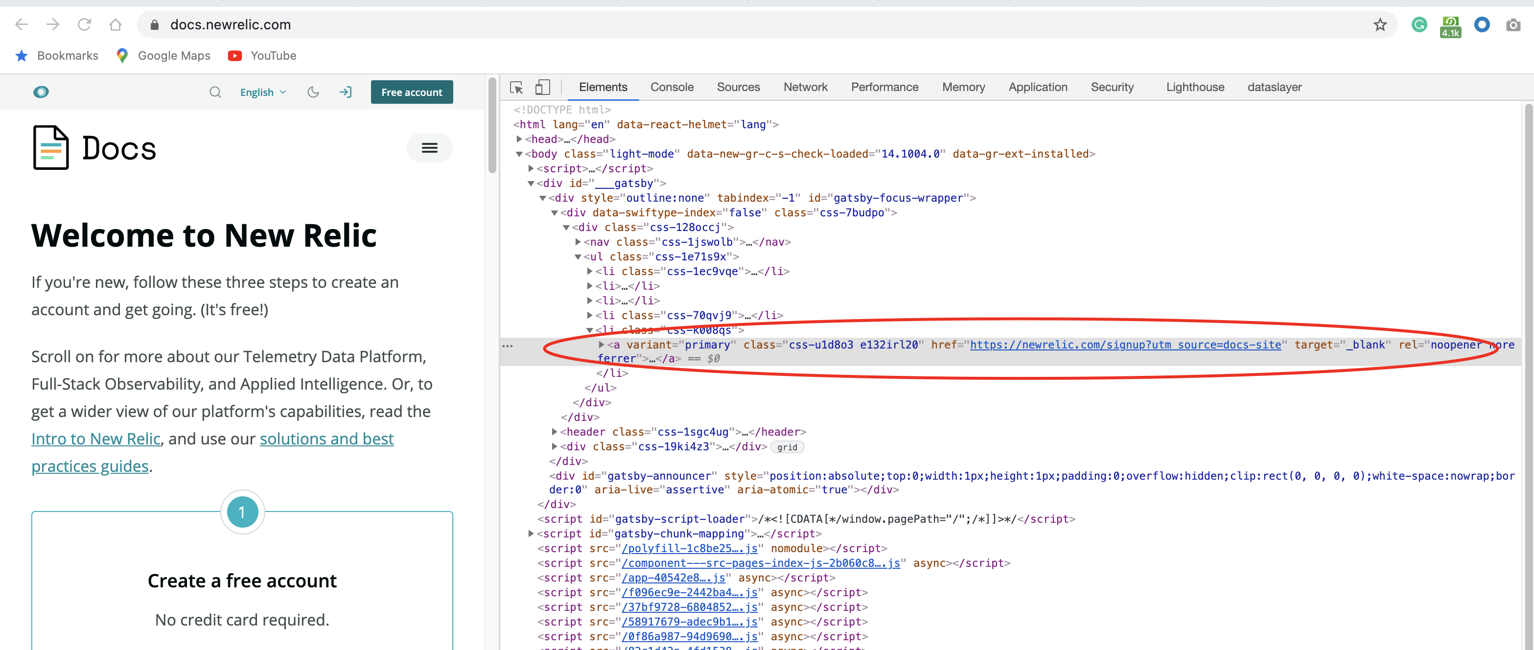 remove the utm_source from the Sign Up and Free account button · Issue #342 · newrelic/gatsby ...
