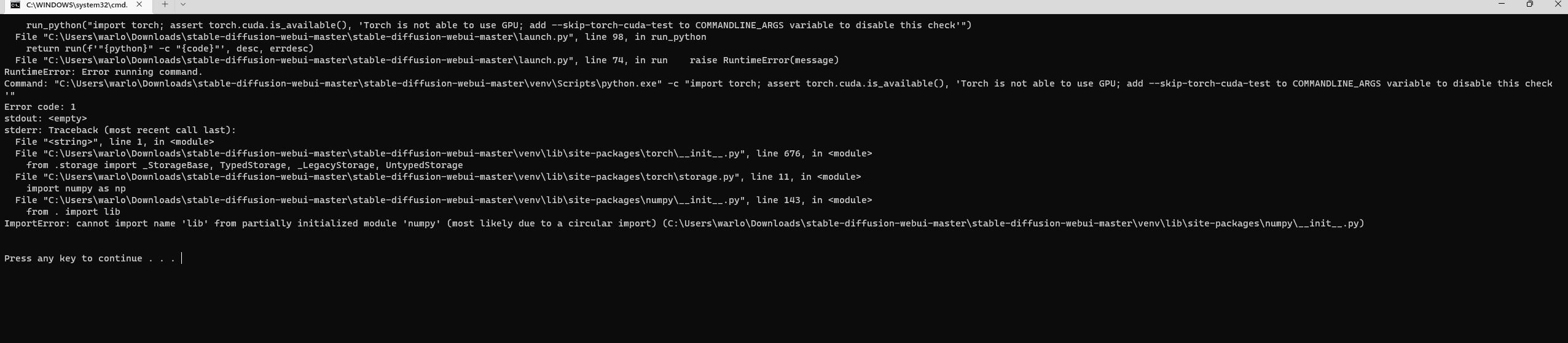 I need help wtih this in webui-user.bat · AUTOMATIC1111 stable-diffusion-webui · Discussion ...