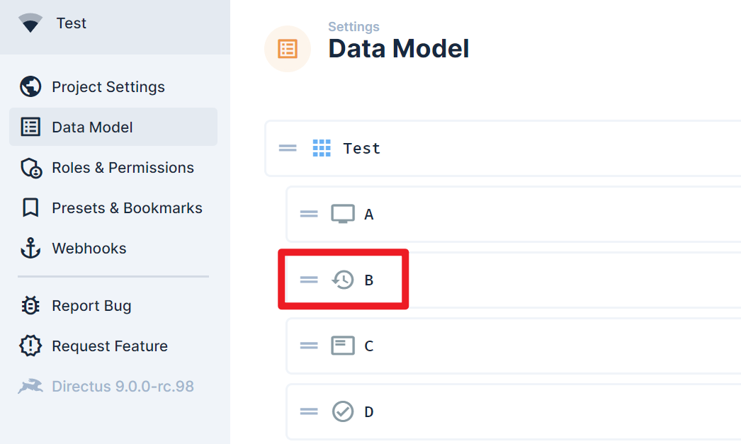 After sorting the collection in the data model, the sorting of the navigation list in the ...
