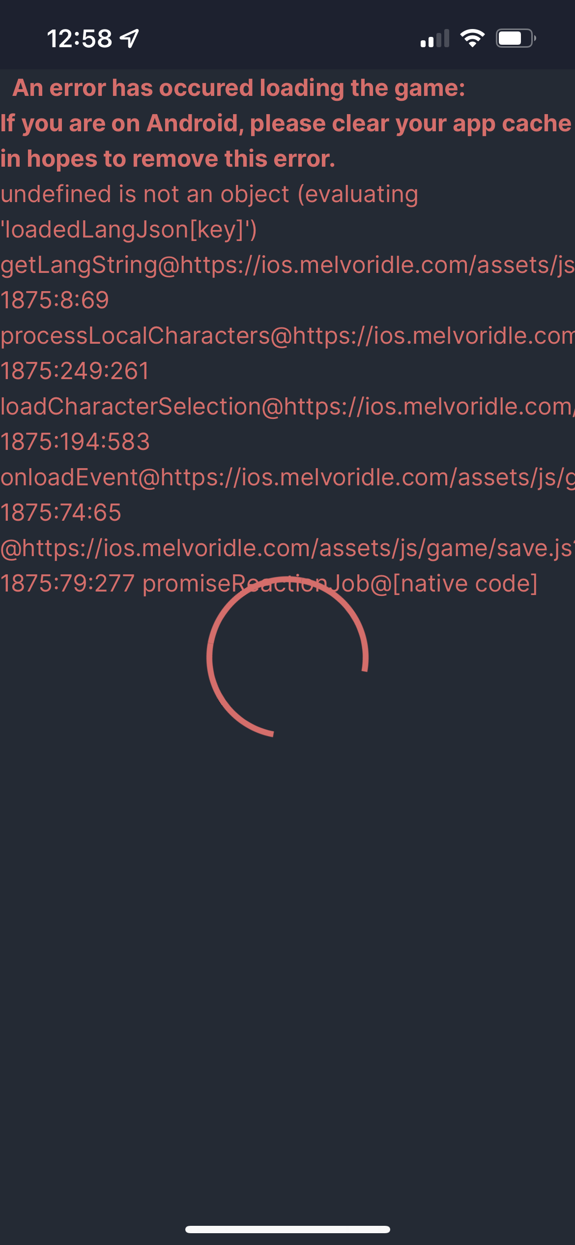 [Bug]: Unable to load game on iOS after cloud save error · Issue #2414 · MelvorIdle/melvoridle ...