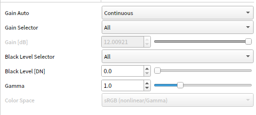 use UserSet2 in rosrun image_view image_vi image:=/pylon_camera_node/image_raw The video too ...
