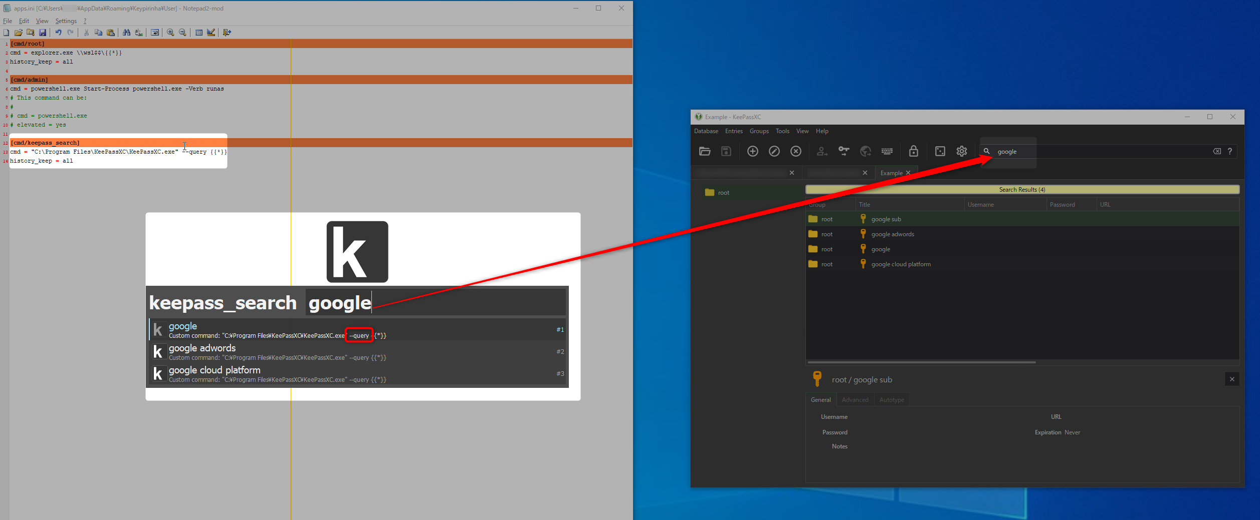 Add a command line option which set search query · Issue #5273 · keepassxreboot/keepassxc · GitHub