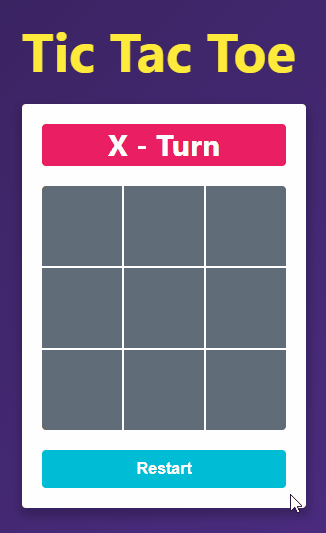 GitHub - NadavShaar/tic-tac-toe: Tic-Tac-Toe: the game made with react using hooks.