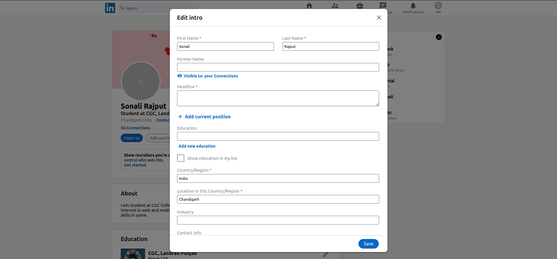 GitHub - mesonalirajput/LinkedInClone