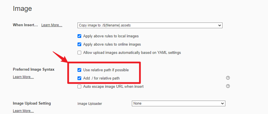 The picture cannot move with the document when using a relative path, while an absolute path can ...