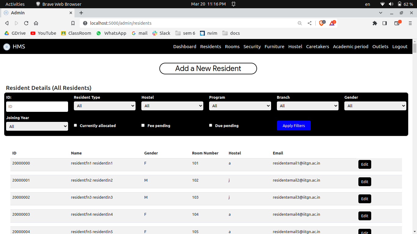 GitHub - myCSEprojects/hostel-management-system: Hostel Management system