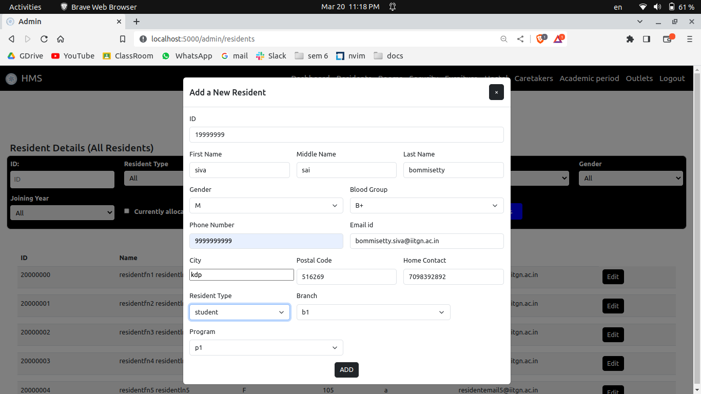 GitHub - myCSEprojects/hostel-management-system: Hostel Management system