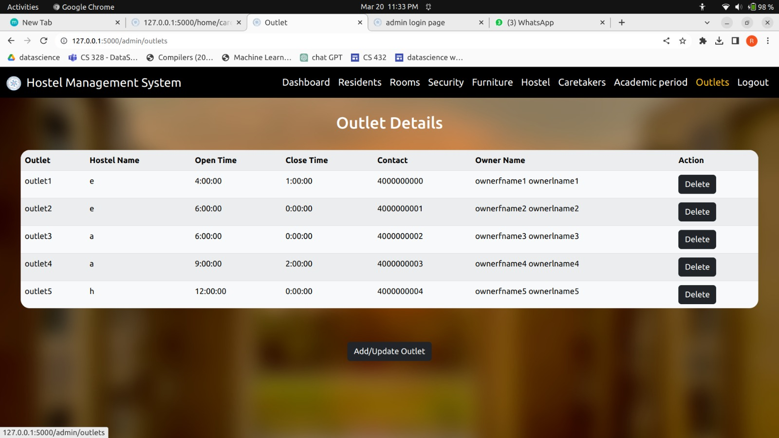 GitHub - myCSEprojects/hostel-management-system: Hostel Management system
