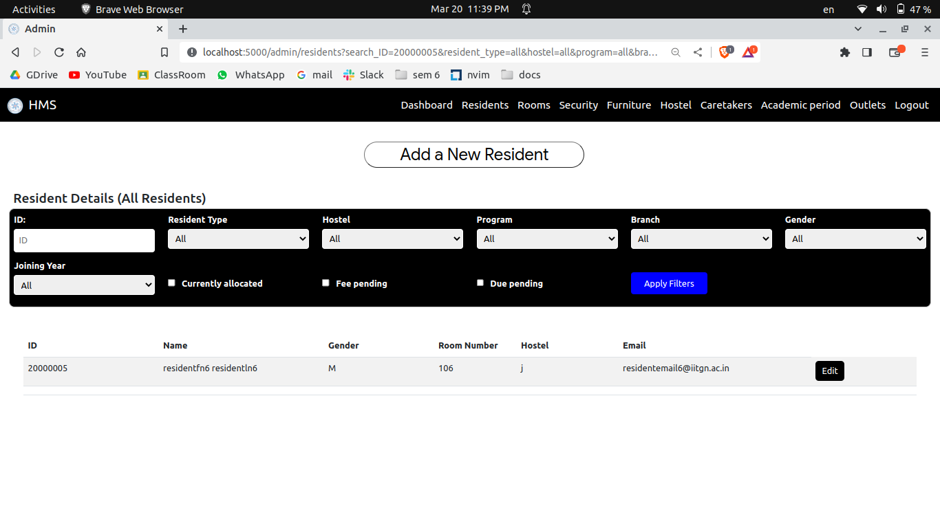 GitHub - myCSEprojects/hostel-management-system: Hostel Management system