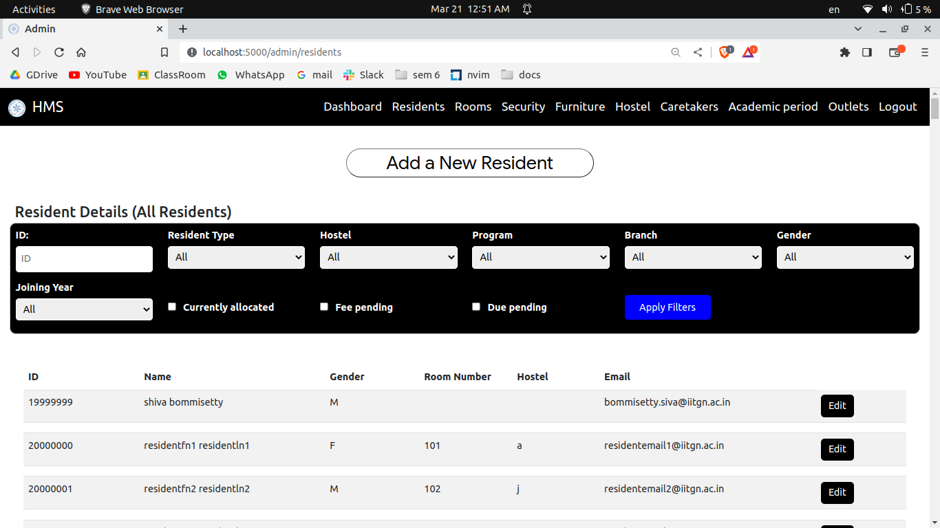 GitHub - myCSEprojects/hostel-management-system: Hostel Management system