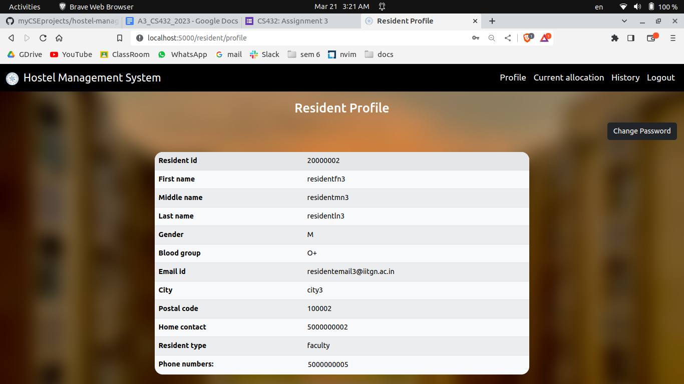 GitHub - myCSEprojects/hostel-management-system: Hostel Management system
