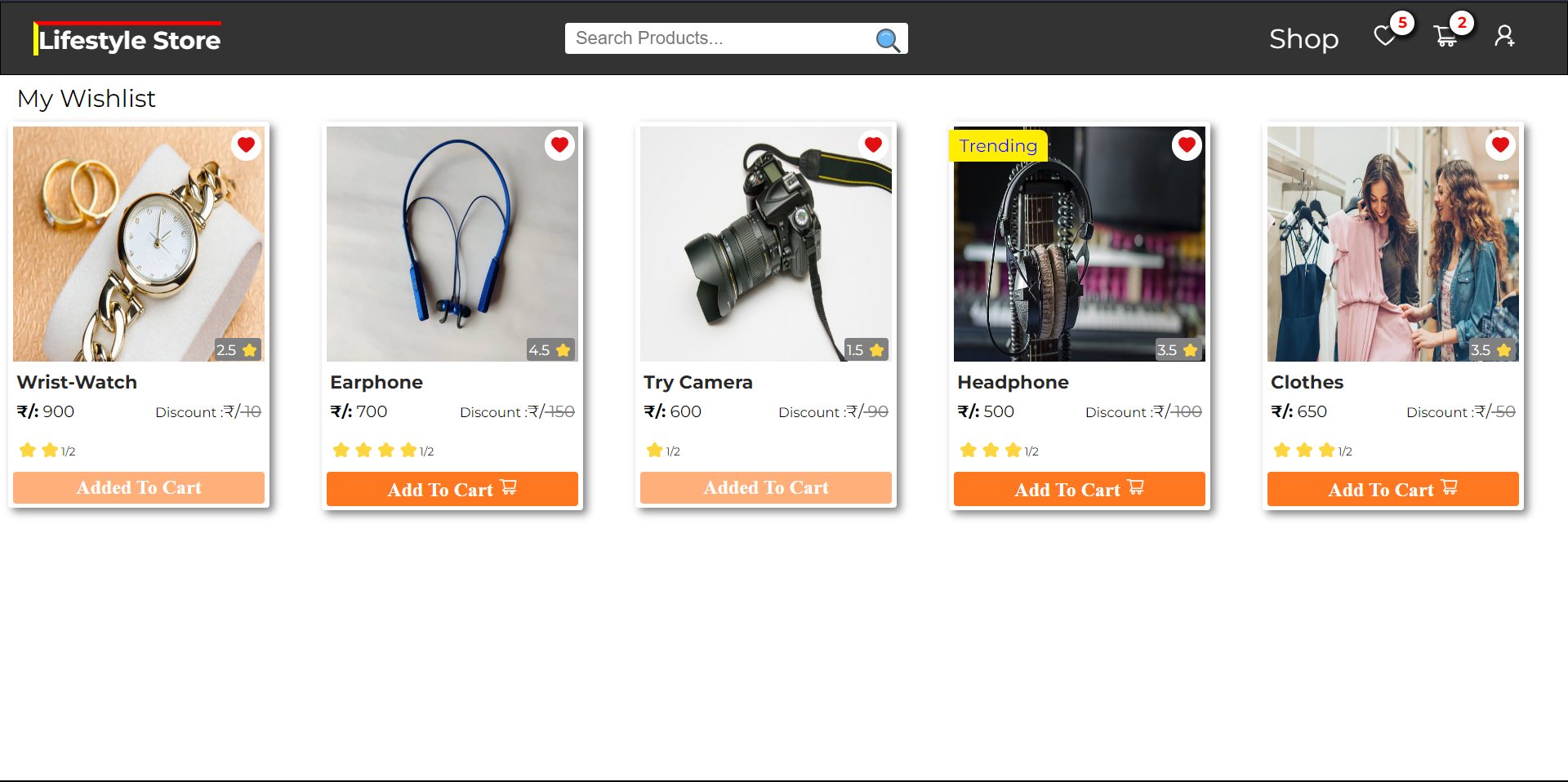 GitHub - ajit-sharmaGH/e-commerce: Lifestyle store is an e-commerce front end project website ...