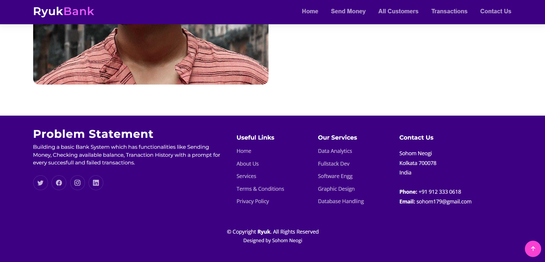 GitHub - KingRyuK69/The-Sparks-Founation-Internship: Banking Sysytem Webapp (Task for internship)