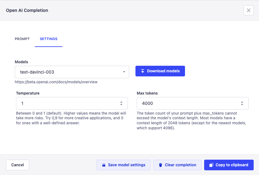 Stuck on generating completion · Issue #1 · strapi/strapi-plugin-open-ai · GitHub
