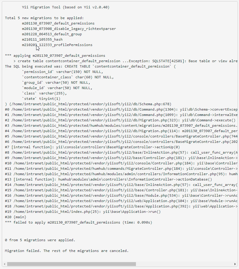 Stream could not be initialized! · Issue #4954 · humhub/humhub · GitHub