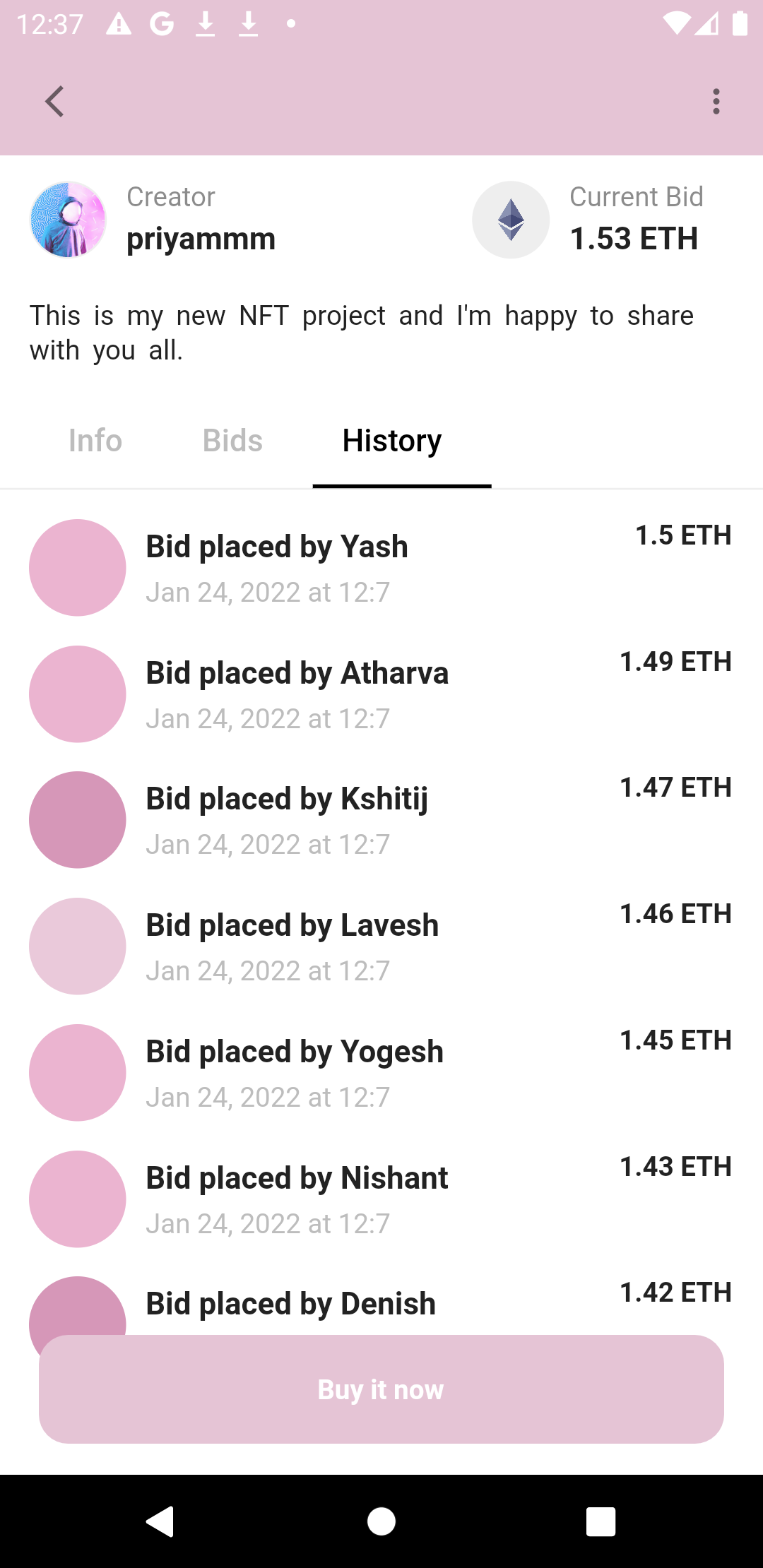 GitHub - Priyammm05/NFT-app: A NFT app ui with beautiful design where ...