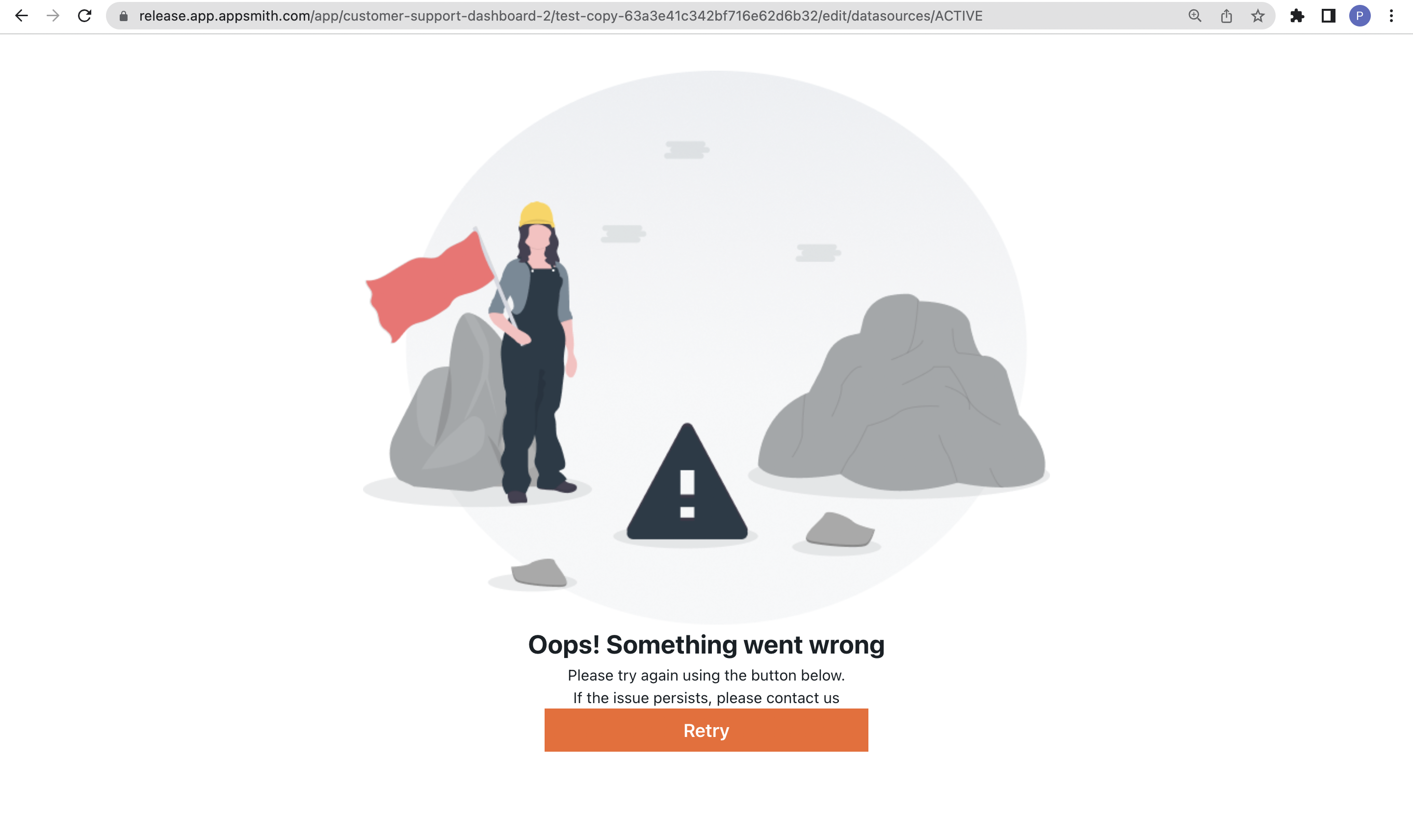 [bug] App Is Crashing On Release When User Try To Navigate To Active Datasource Tab · Issue