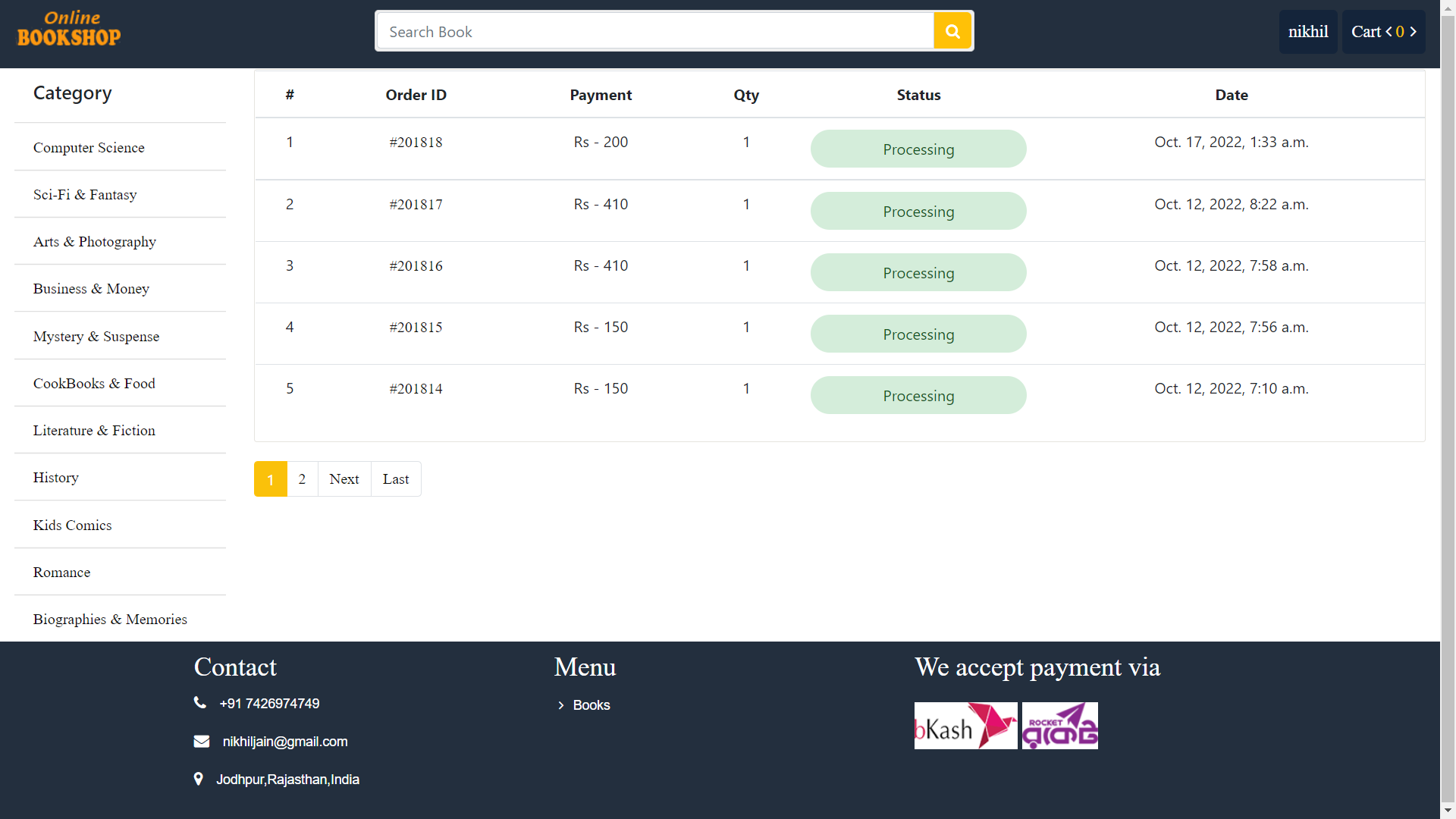 Github Nikhil435213 Online Book