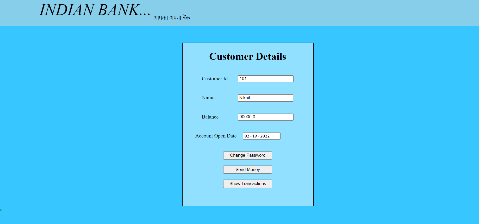 Github Nikhil435213online Bank 