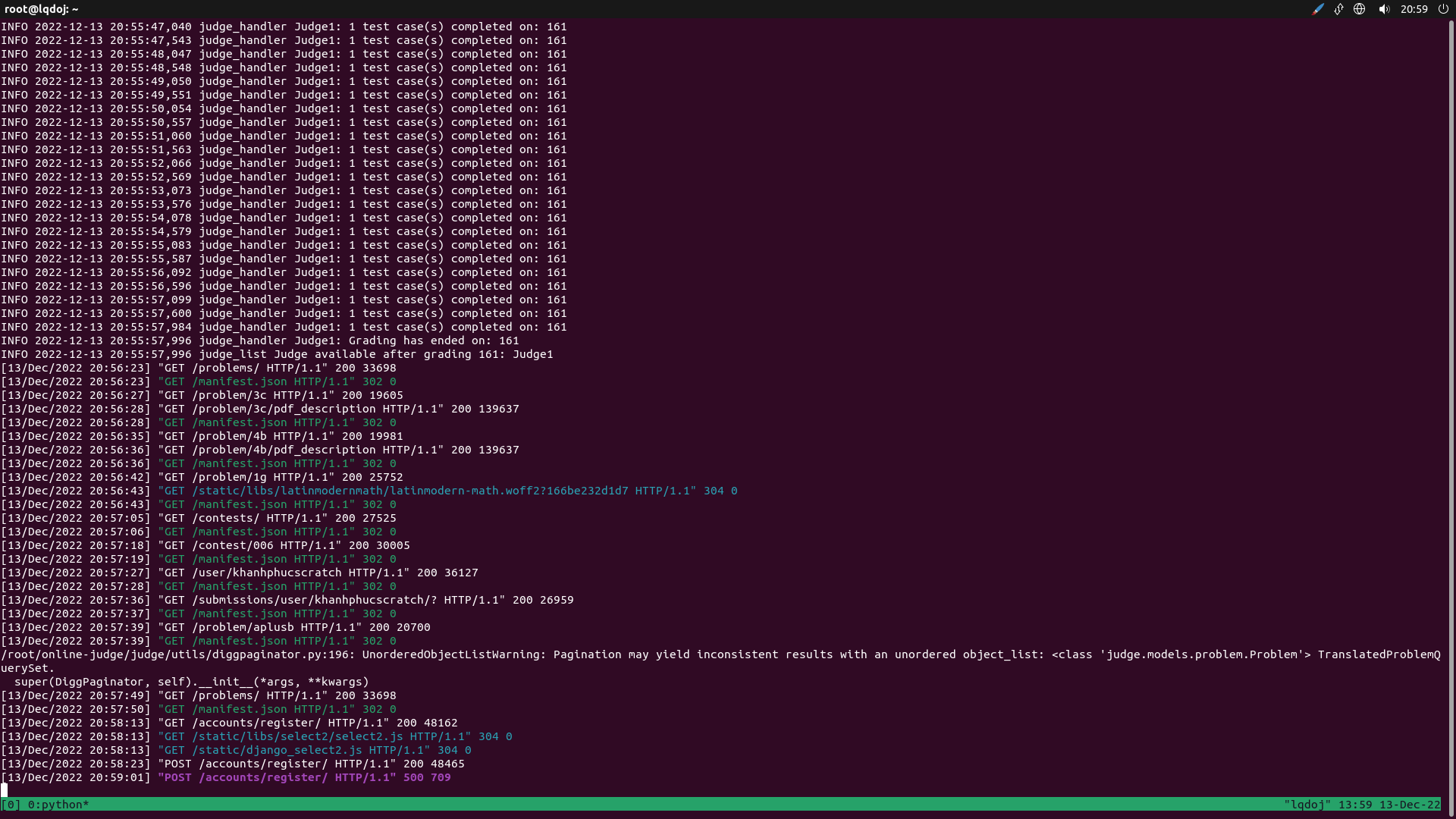 500 - invalid_state when registering a new account · Issue #2059 · DMOJ/online-judge · GitHub