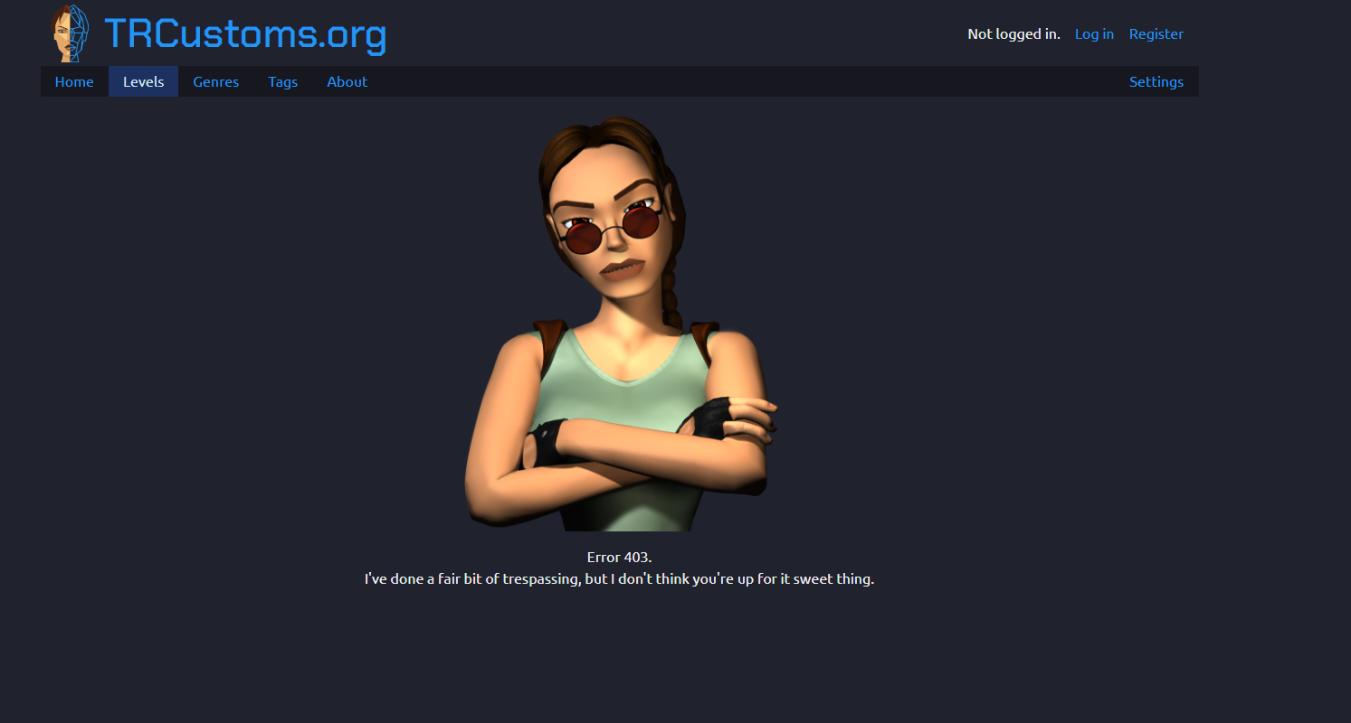 Walkthrough: 403 error · Issue #284 · rr-/TRCustoms · GitHub