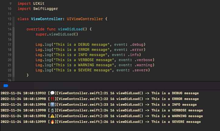 GitHub - conjure/SwiftLogger: A simple logger to provide a more contextual debug message