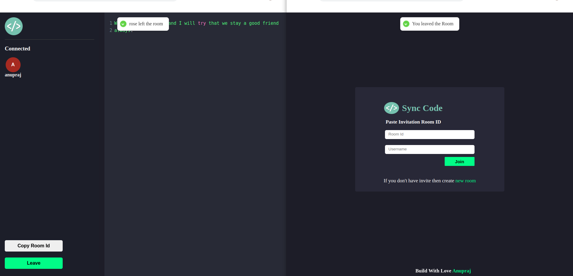 GitHub - anuprajvarma/Sync_Code: A simple real-time code collaboration platform for coding