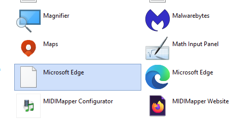 How can I see the missing MS Edge icon in the Apps Menu in Open-Shell? · Issue #919 · Open-Shell ...