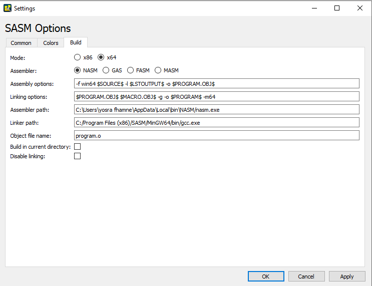 showing registers and memory windows in SASM · Issue #162 · Dman95/SASM · GitHub