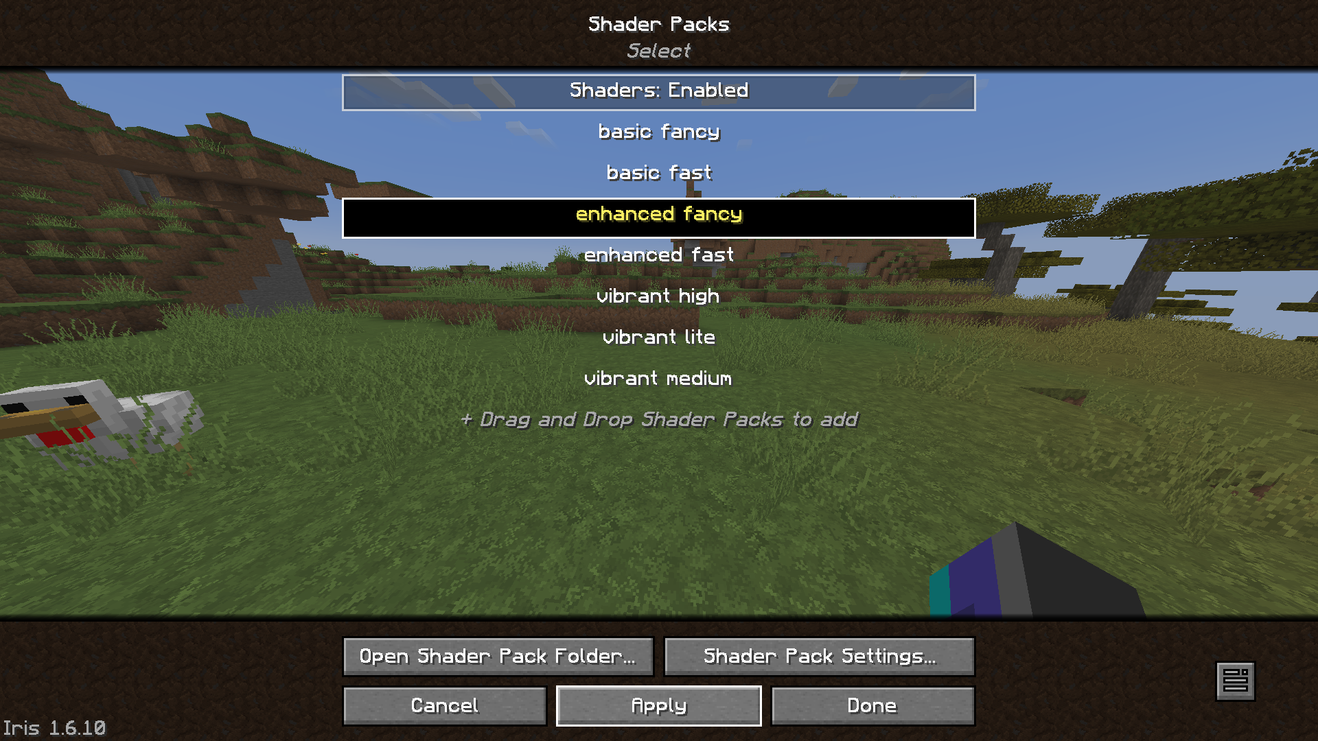 Shaders Not Loading When Clicking Apply Iris Fabric · Issue 2155 7315