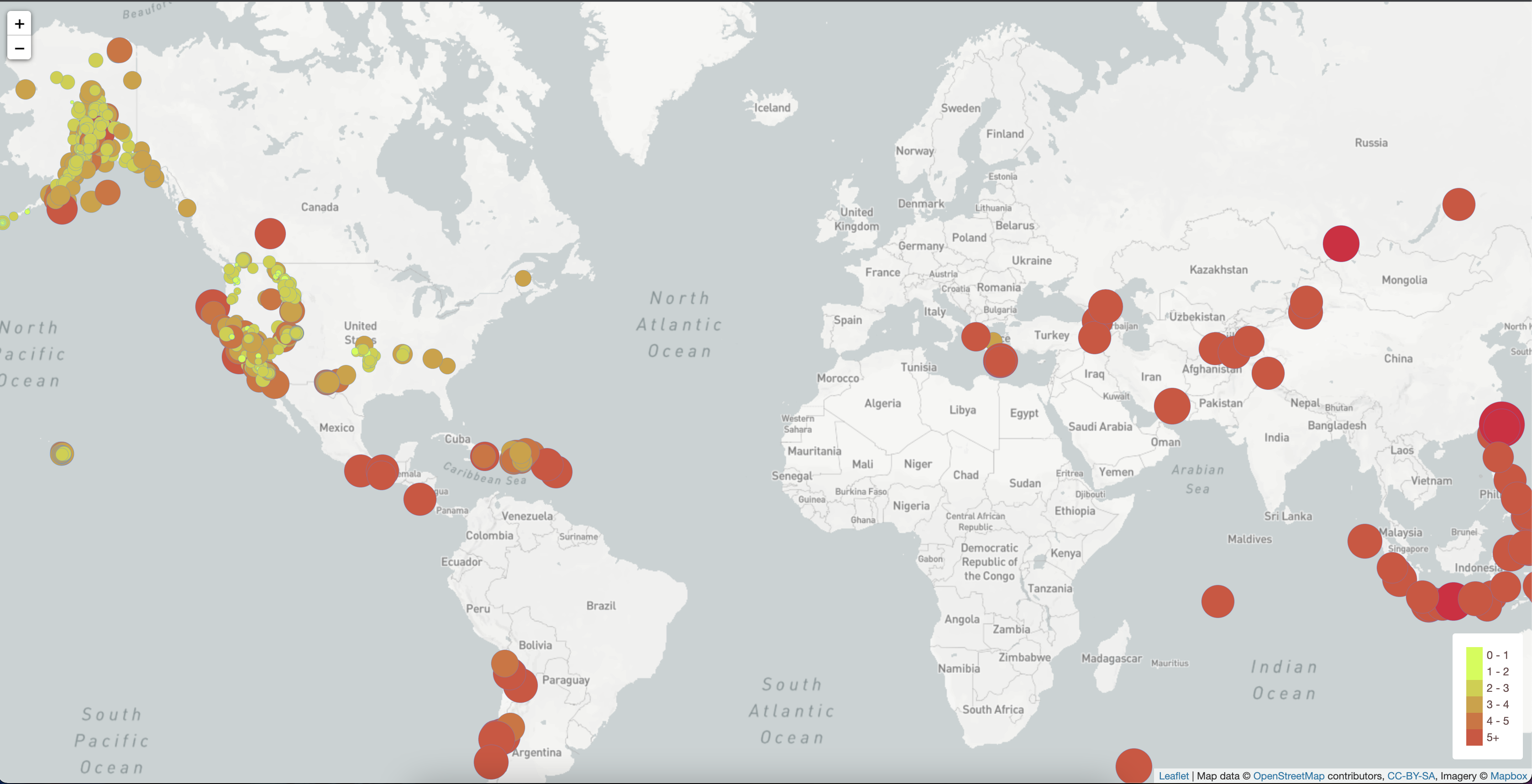 GitHub - michaelbodensteiner/leaflet-map: Mapped visual representation ...