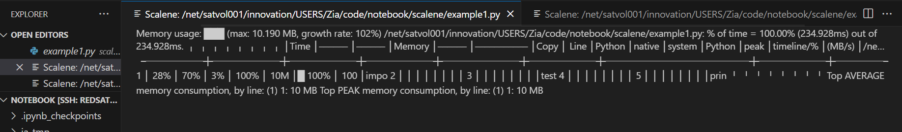 Unable to make the extension work on VSCode · Issue #706 · plasma-umass/scalene · GitHub
