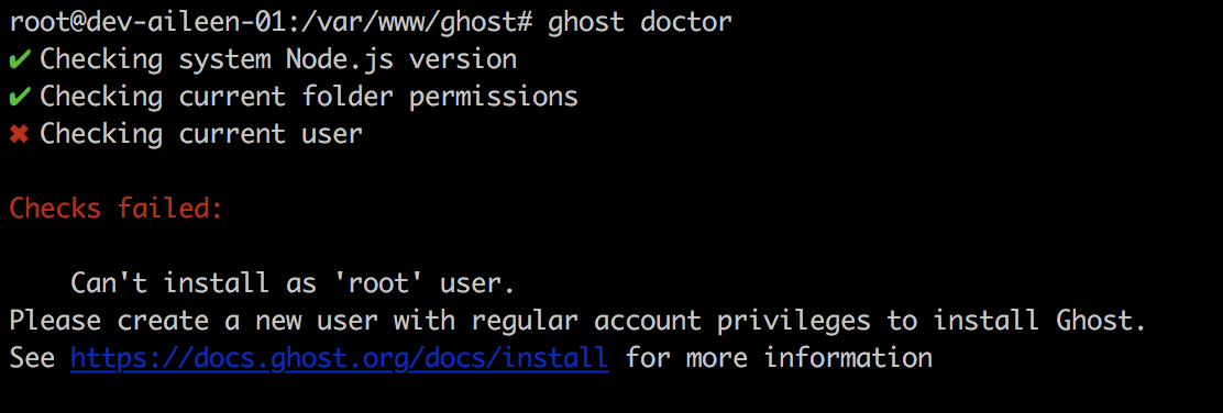 Ghost Doctor improvements · Issue #47 · TryGhost/Ghost-CLI · GitHub