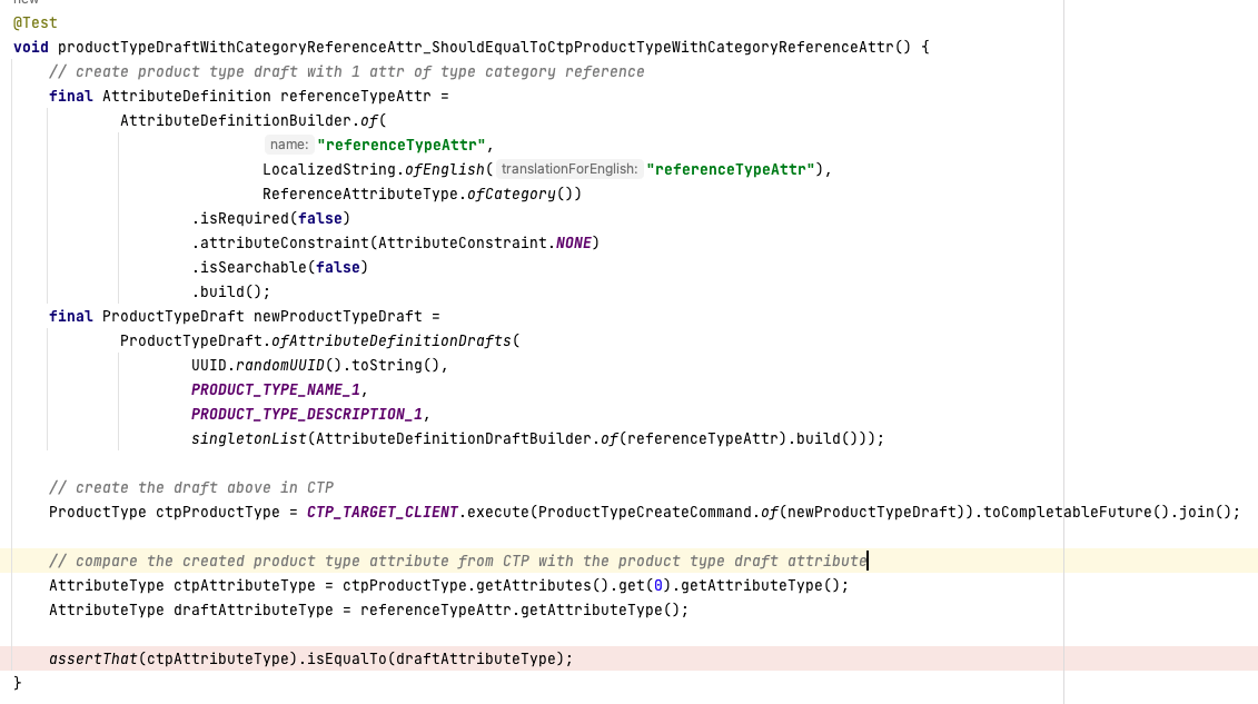 Attribute Types From A Product Draft Attribute And Ctp Product Type Are Not The Same · Issue