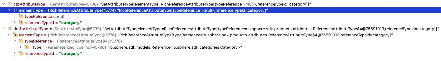 Attribute Types From A Product Draft Attribute And Ctp Product Type Are Not The Same · Issue